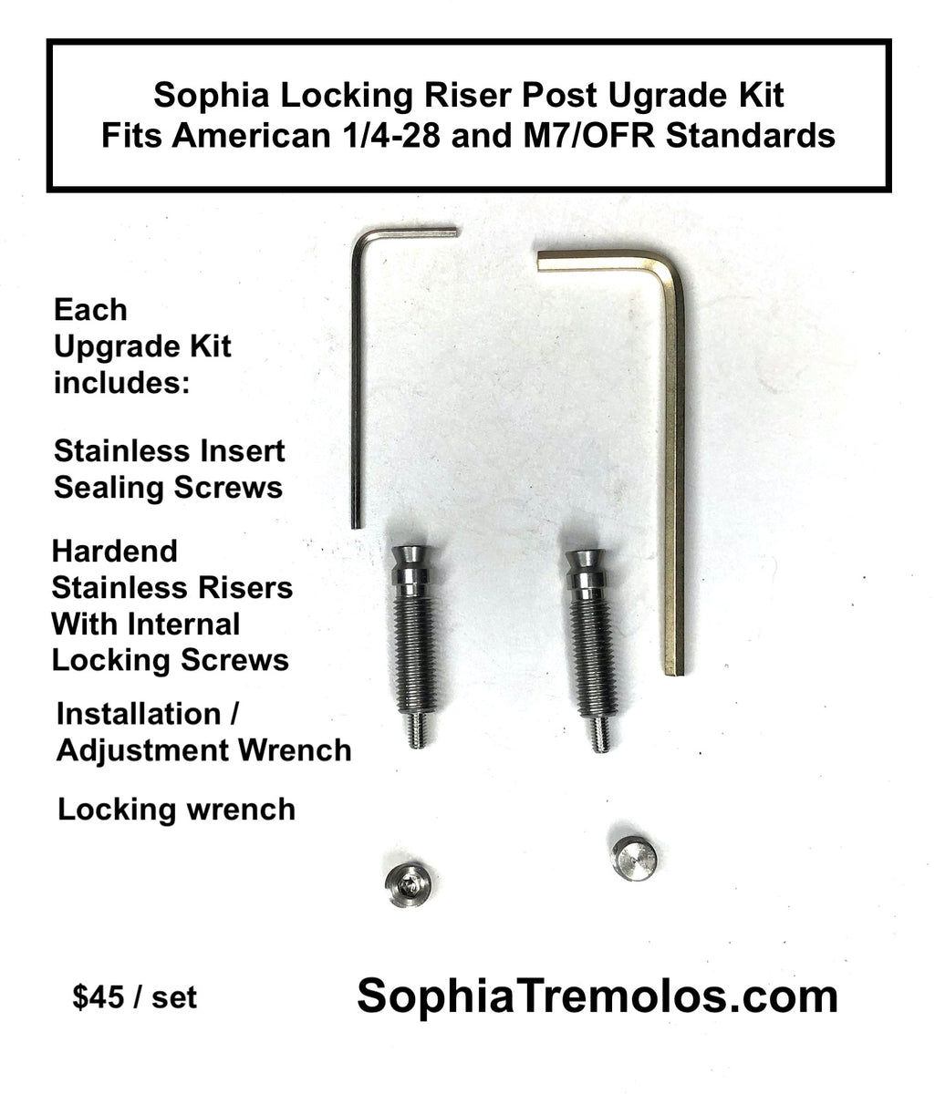 Sophia Locking Riser Post Upgrade Kit for Existing Body Inserts – Sophia Tremolos